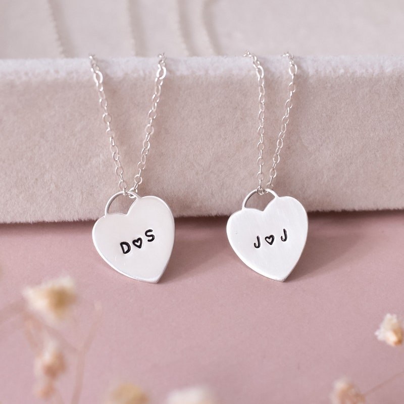 Two Initial Necklace - Etsy