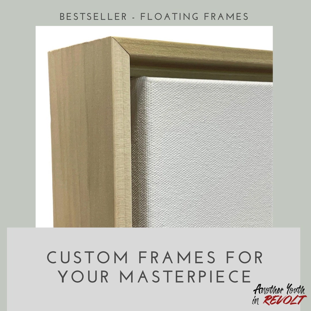 Wood Floating Frames for Paintings, Canvases, Artwork, Masterpiece - 1. ...