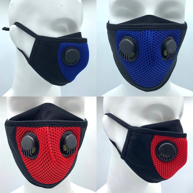 4-pack Sports Multi-color Adjustable Face Masks / Free | Etsy