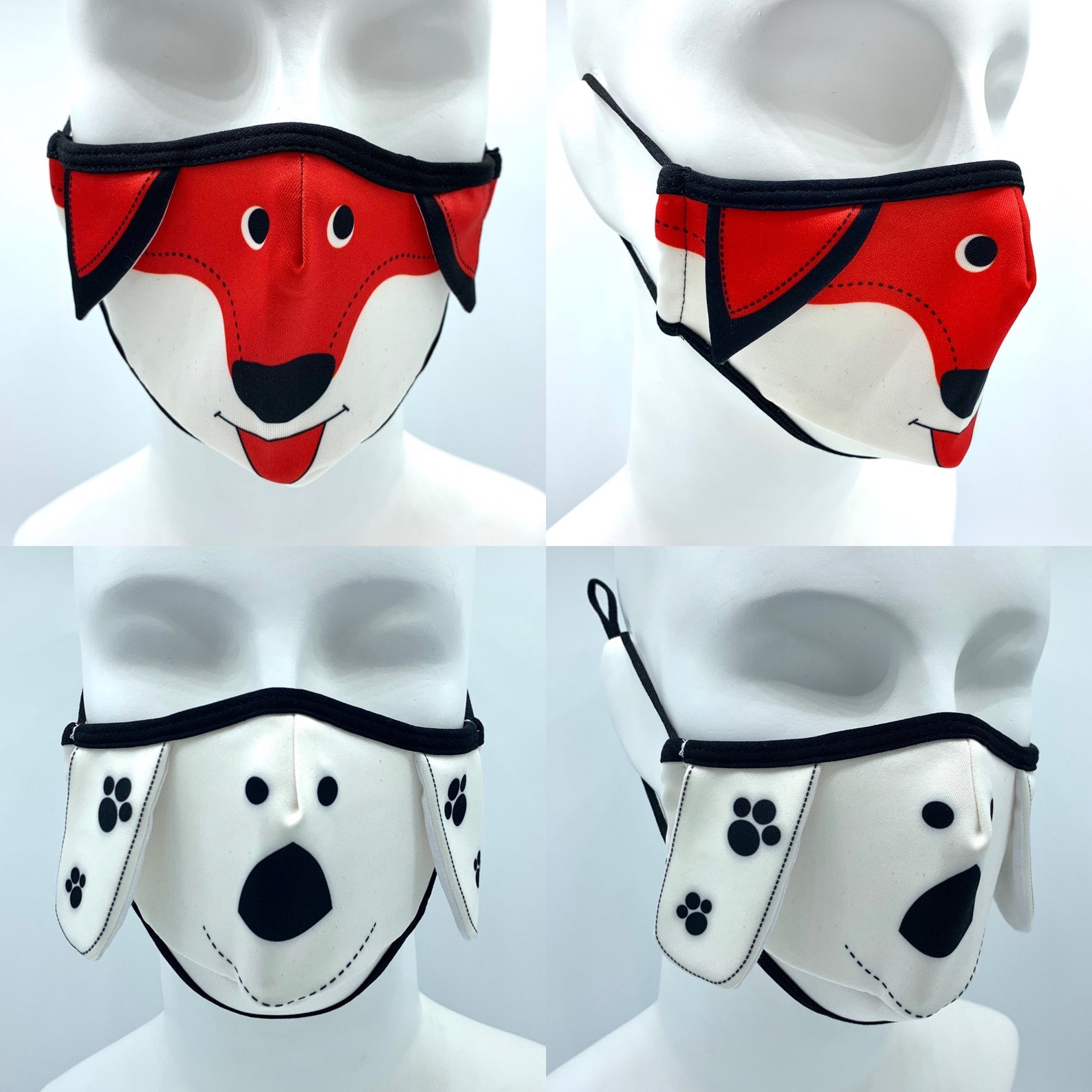 Kids Animals Face Masks / Animal Pack / Flappy Ears / Kids - Etsy