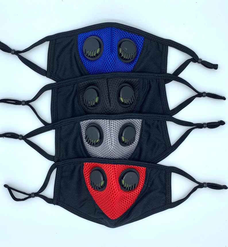 4-pack Sports Multi-color Adjustable Face Masks / Free | Etsy