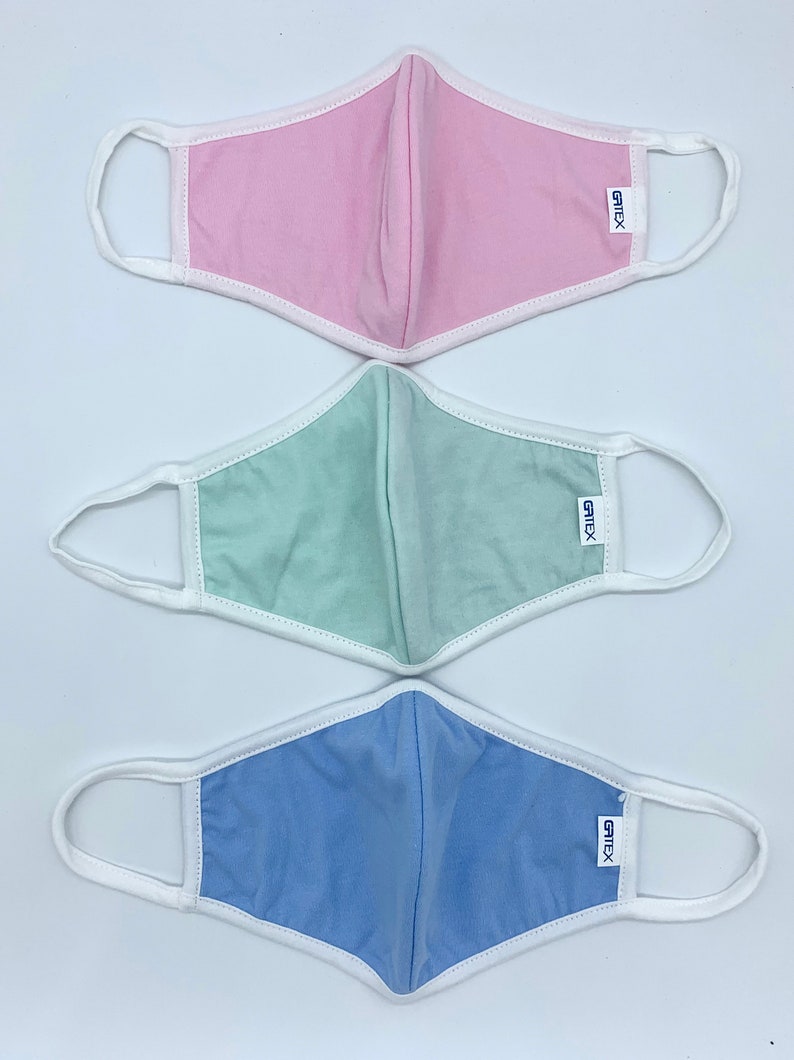 Multi-pack Cotton Color Face Mask / Reusable Fabric Masks / - Etsy