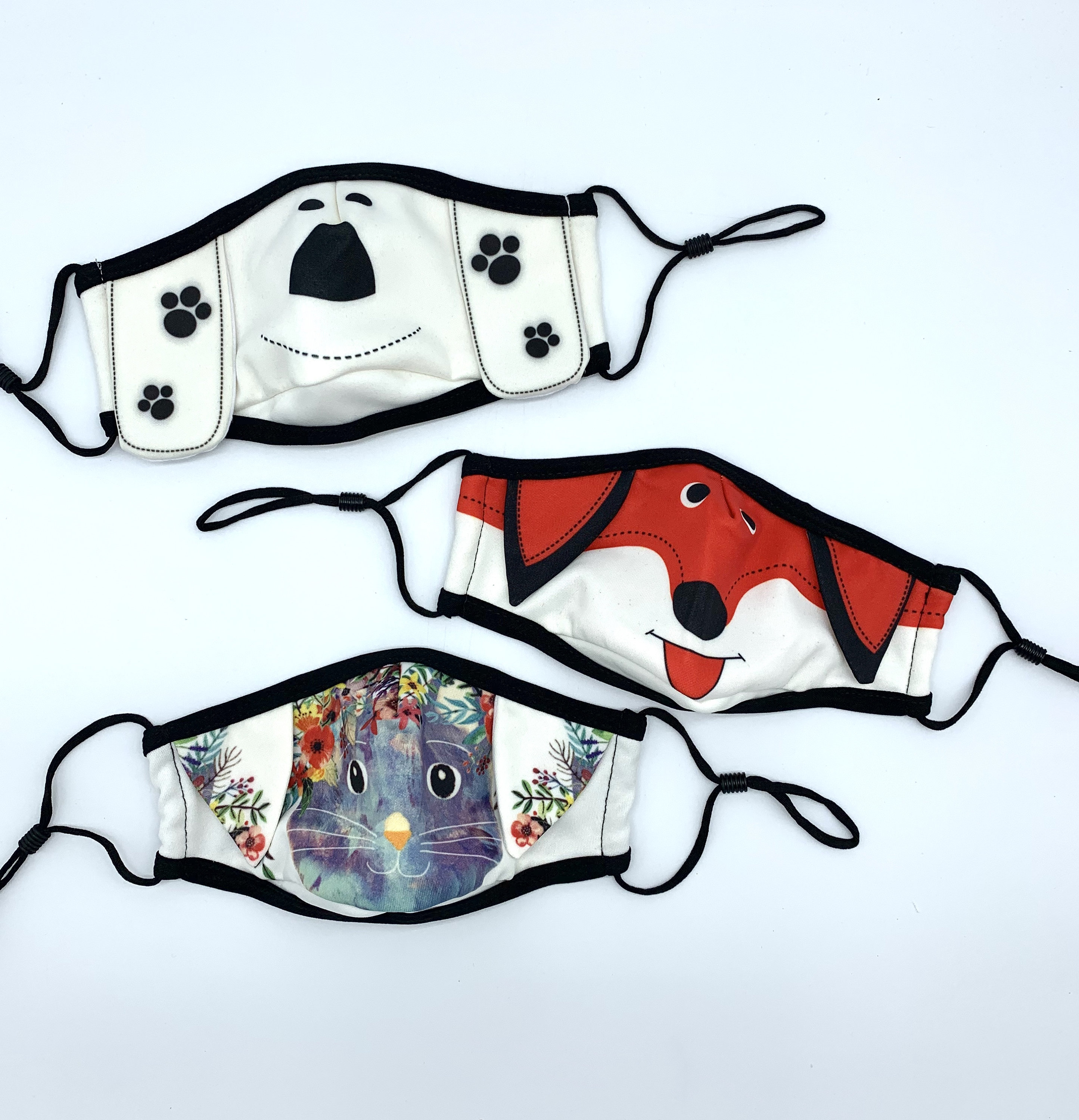 Kids Animals Face Masks / Animal Pack / Flappy Ears / Kids - Etsy