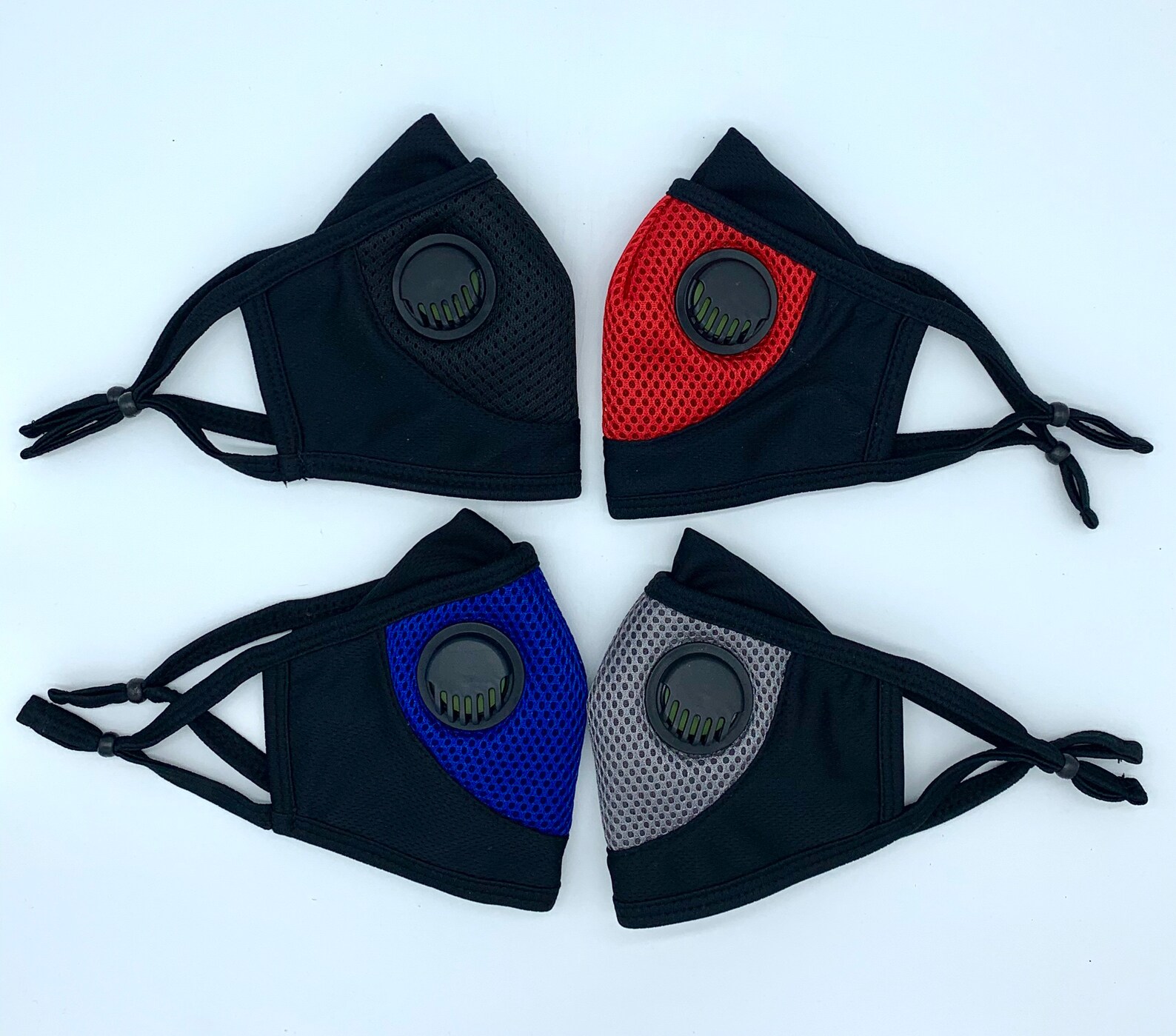 4-pack Sports Multi-color Adjustable Face Masks / Free | Etsy