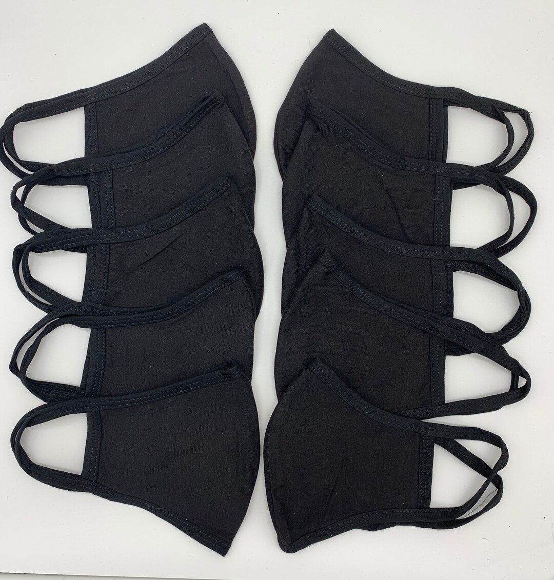 10-pack Black XL Face Mask / Reusable Adult Fabric Mask / Free - Etsy