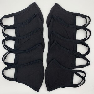 10-pack Black XL Face Mask / Reusable Adult Fabric Mask / Free - Etsy