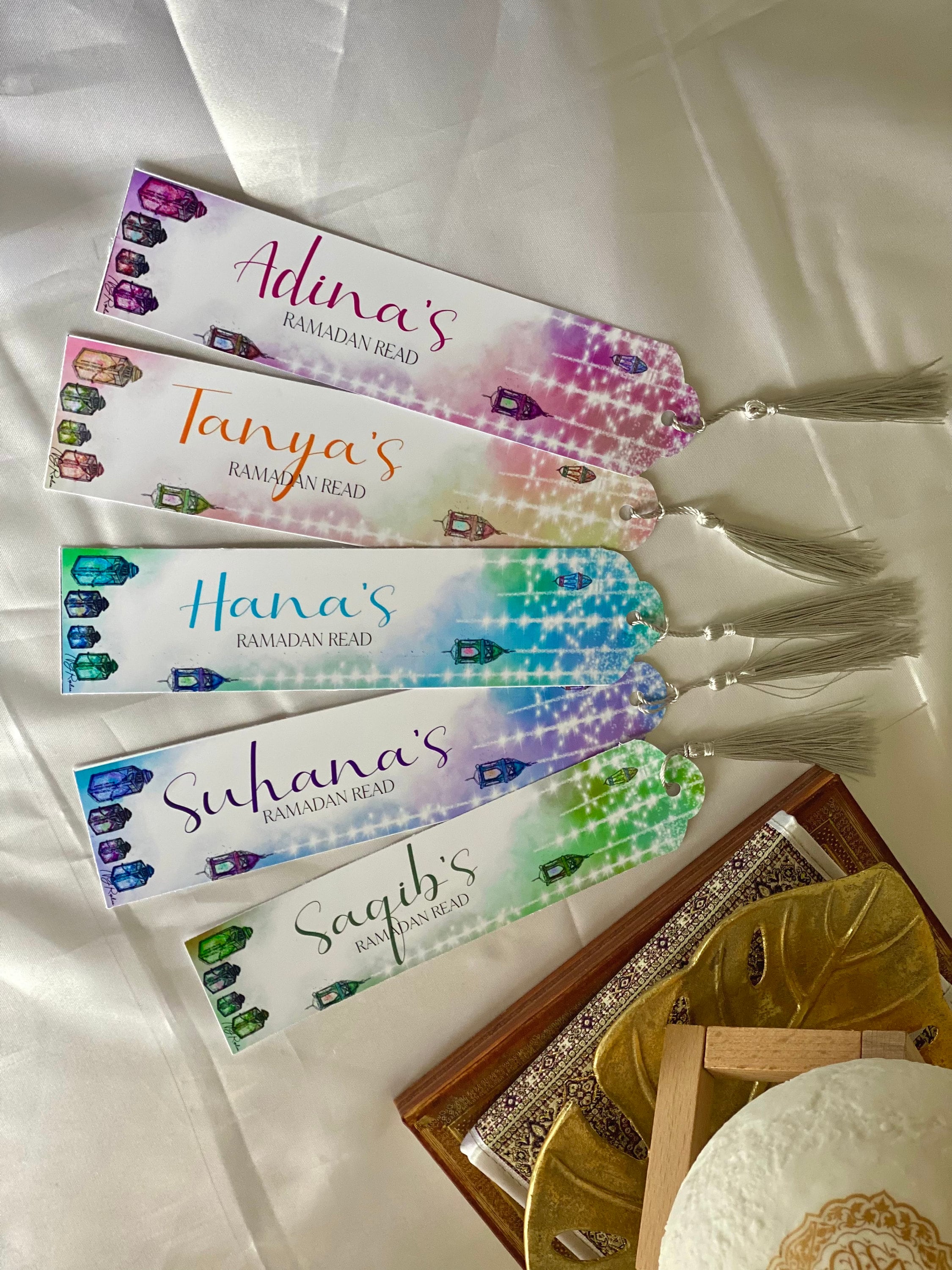 EID/ RAMADAN BOOKMARKS Personalised With Tassels- Nyreplica Gifts ...
