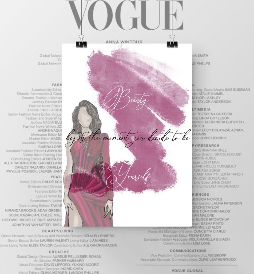 A4 FASHION QUOTE ILLUSTRATION Print Classy Print Design - Etsy