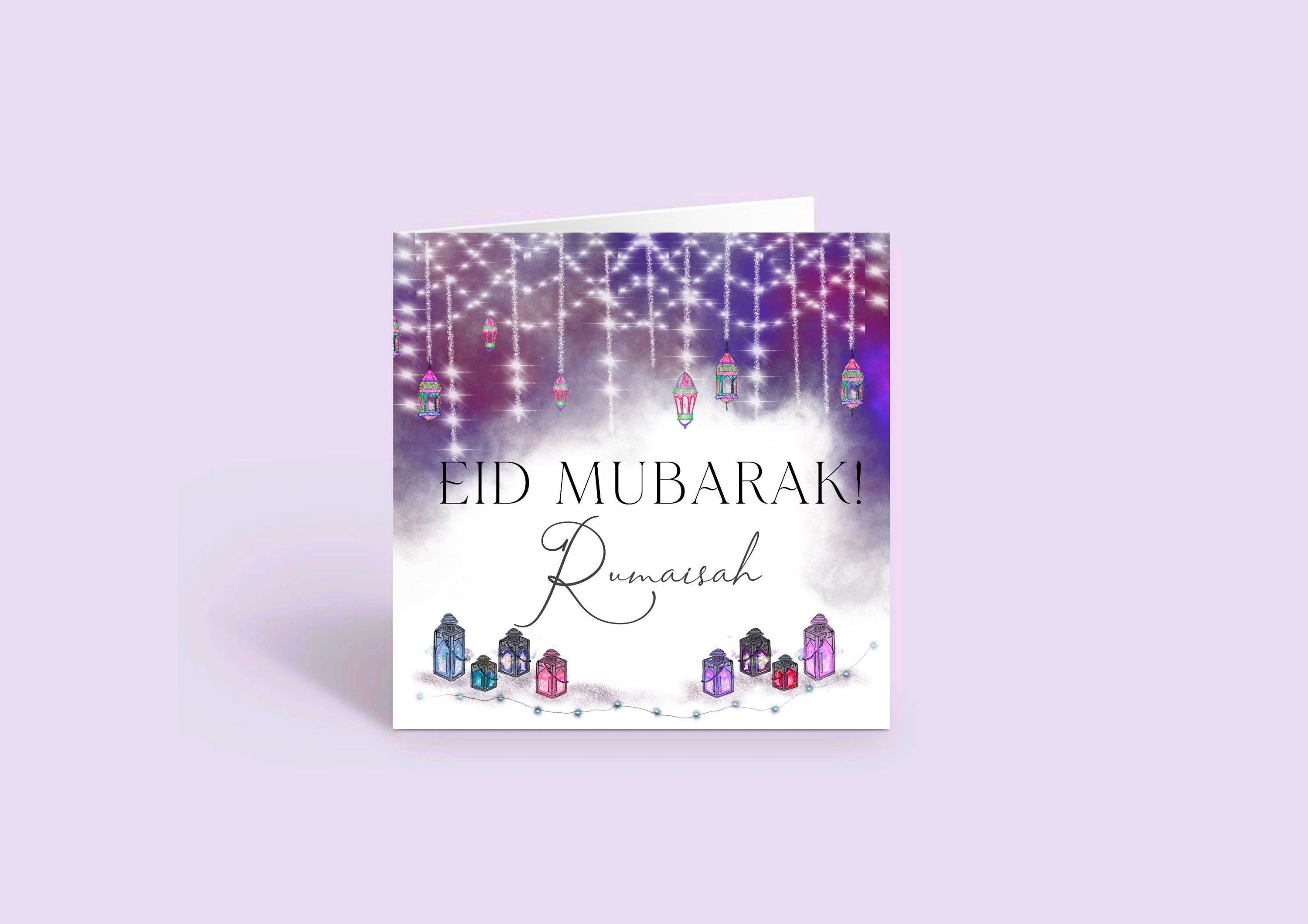 5 Personalised Name Eid Card Eid Cards for Kids - Etsy UK