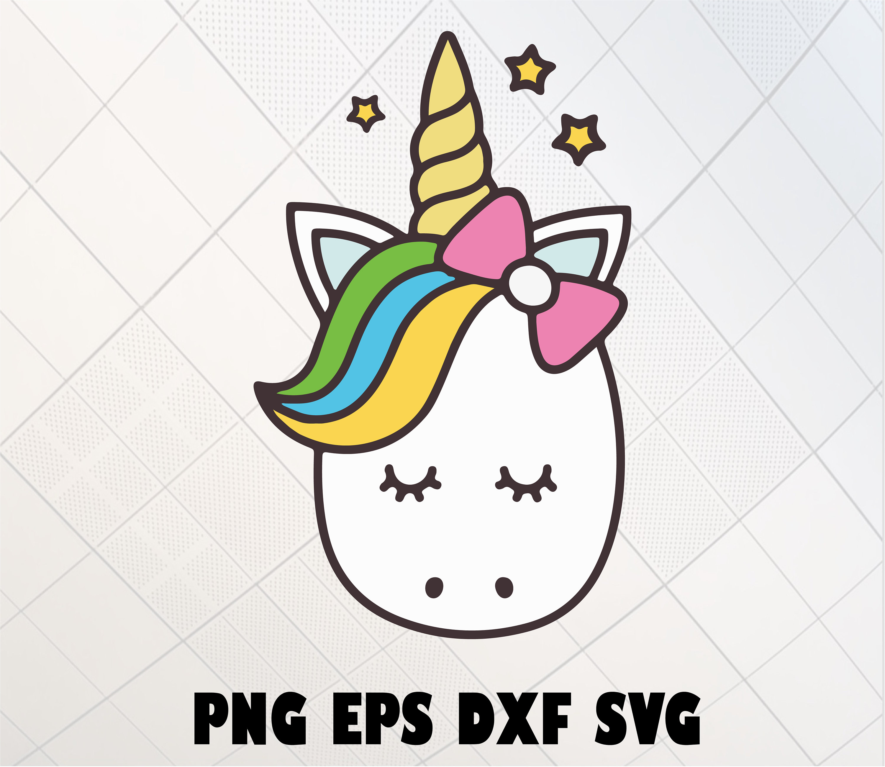 Unicornio svg cabeza de unicornio svg cuerno de unicornio | Etsy España