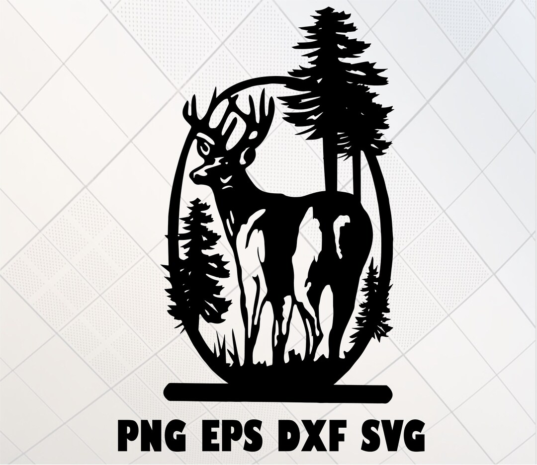 Deer Svg, Forest Svg, Nature Svg, Outdoor Svg, Nature Reserve Svg ...