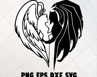 Devil Heart Svg - Etsy