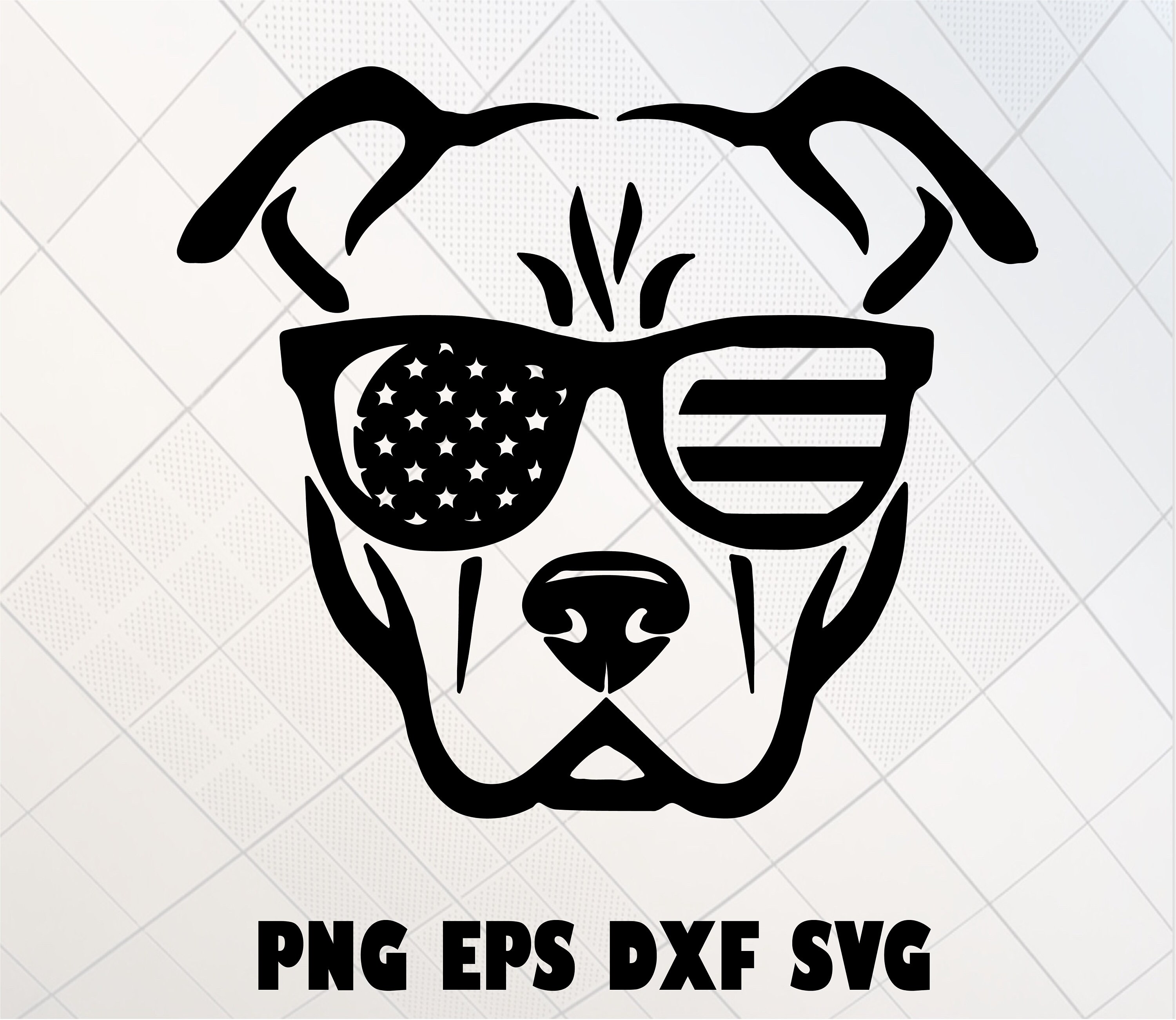 000142 Pitbull Svg Pitbull Terrier Svg American Flag Svg - Etsy
