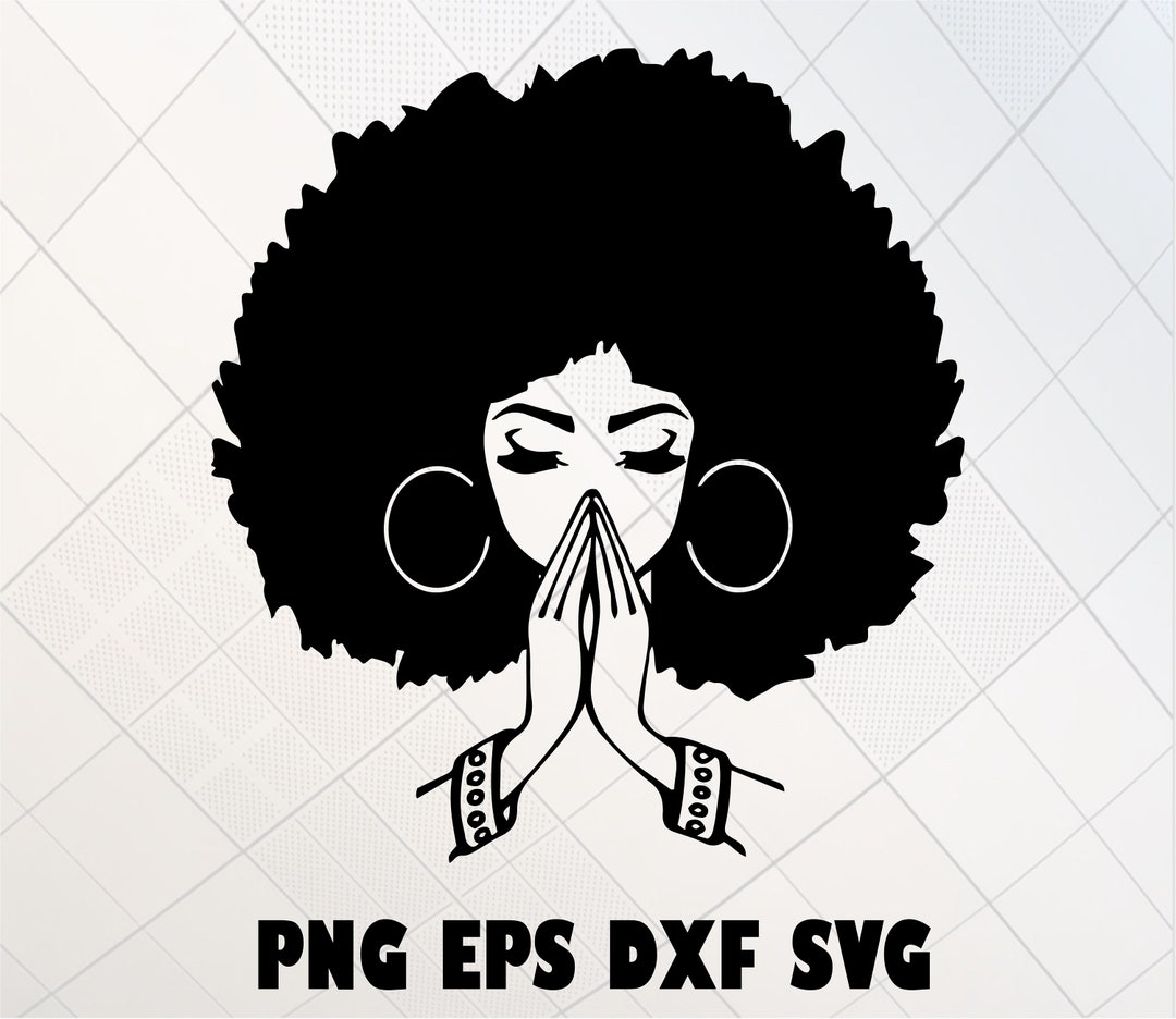 Afro Svg Afro Woman Svg African American Svg Black Woman - Etsy