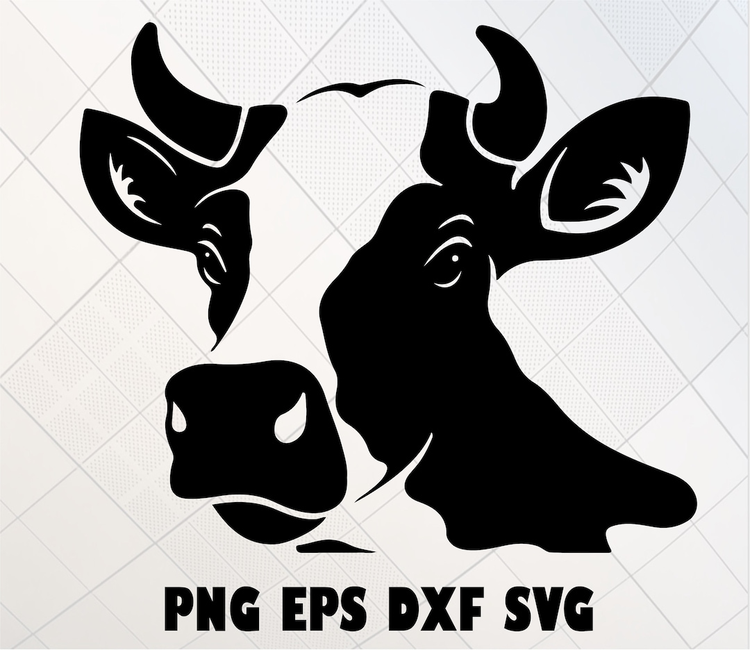 Cabeza de vaca svg vaca svg granja svg cabeza de vaca - Etsy España