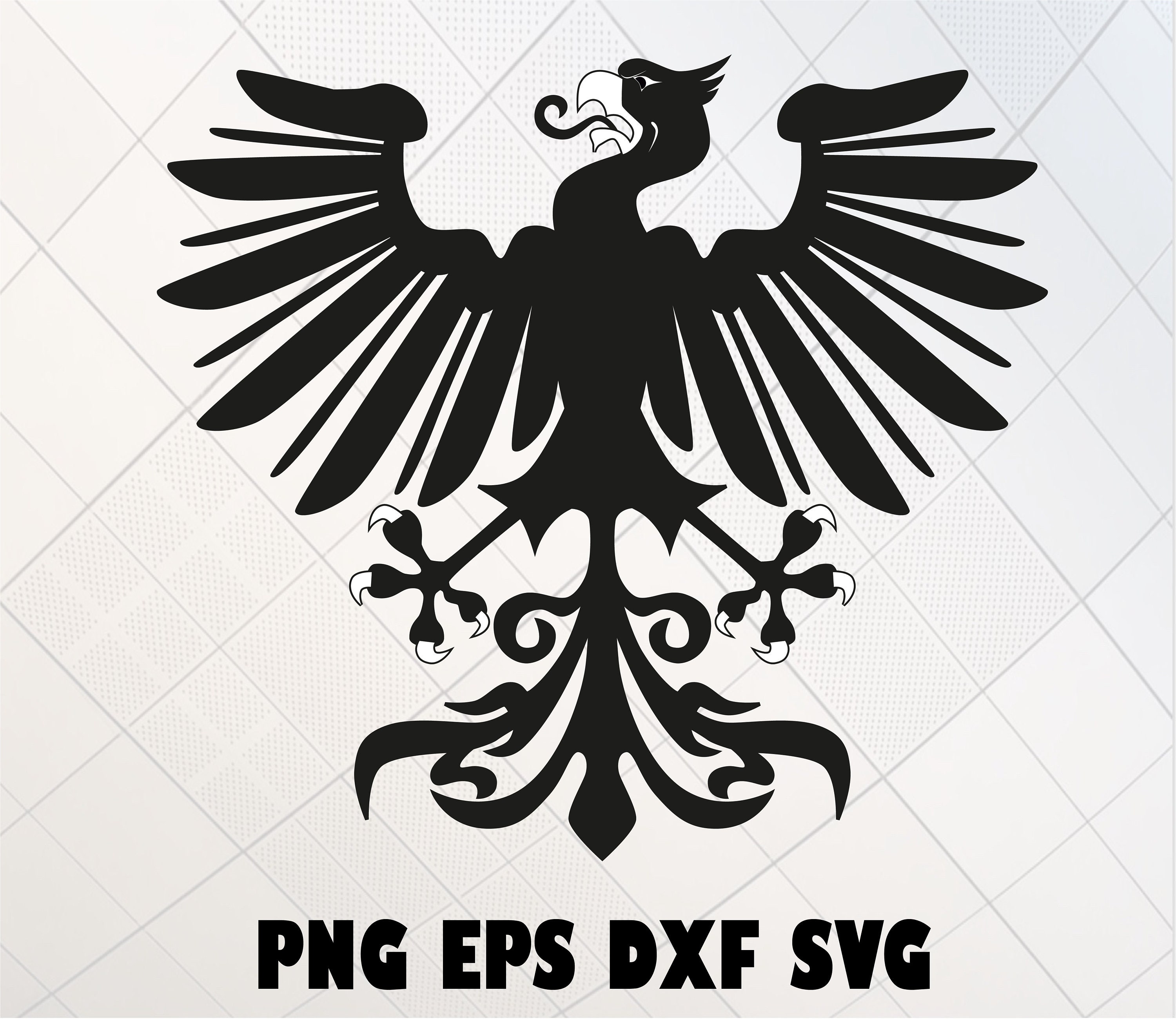 Svg águila heráldica svg heráldico svg animal heráldico svg | Etsy