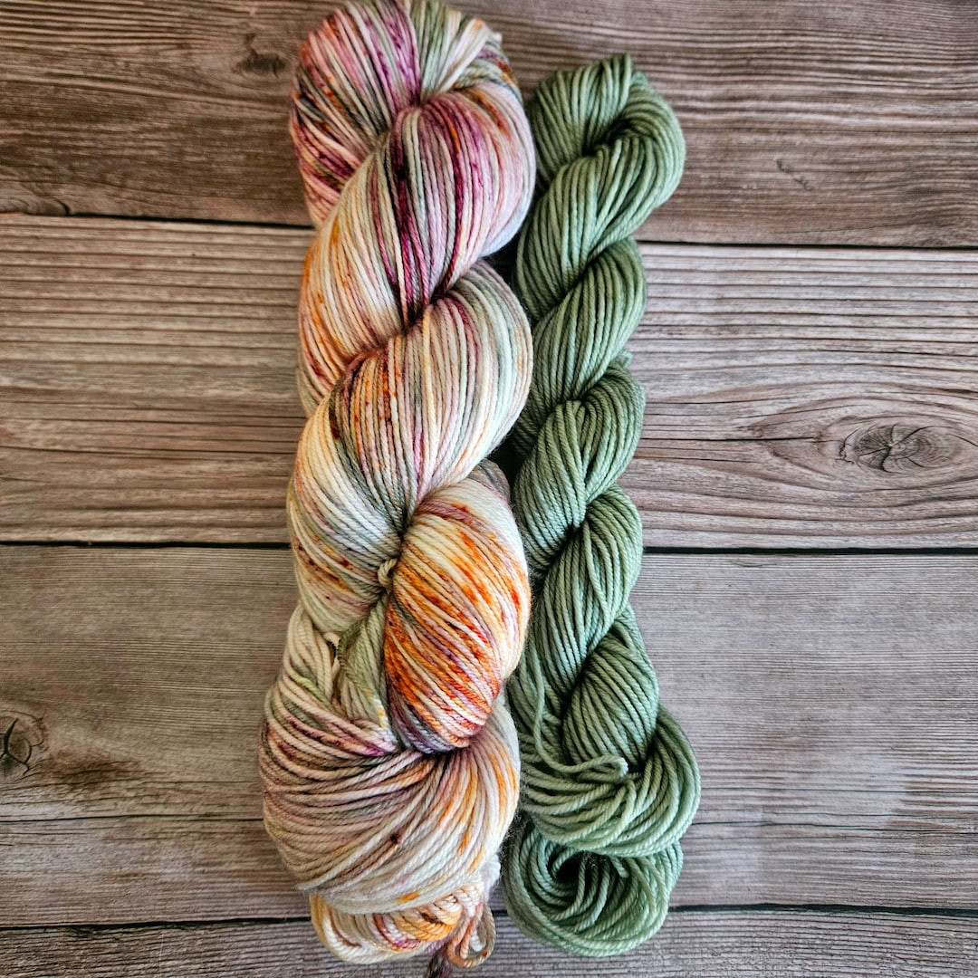 Crisp Autumn Days Hand Dyed Yarn on Extrafine Superwash Merino - Etsy