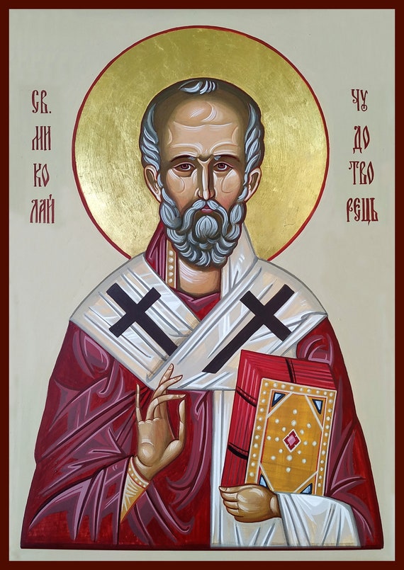 Digital Files Saint Nicholas Nicholas the Wonderworker - Etsy