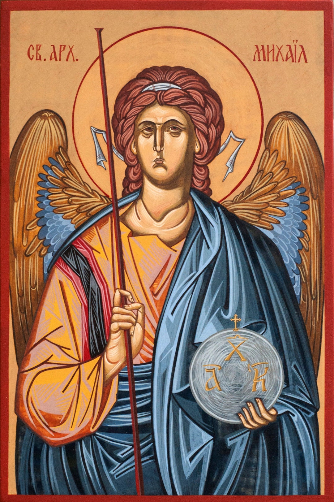 Digital Files, Saint Michael, the Archangel, Hand Painted Orthodox Icon ...