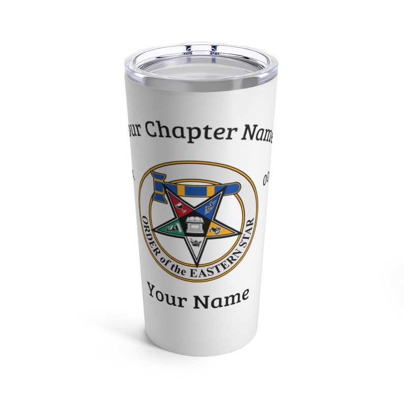 Order of Eastern Star 20oz. Tumbler OES Worthy Matron Cup | Etsy