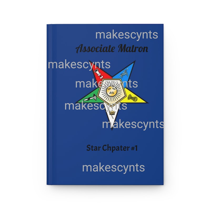 Order of the Eastern Star Associate Matron Journal, Custom Print ...
