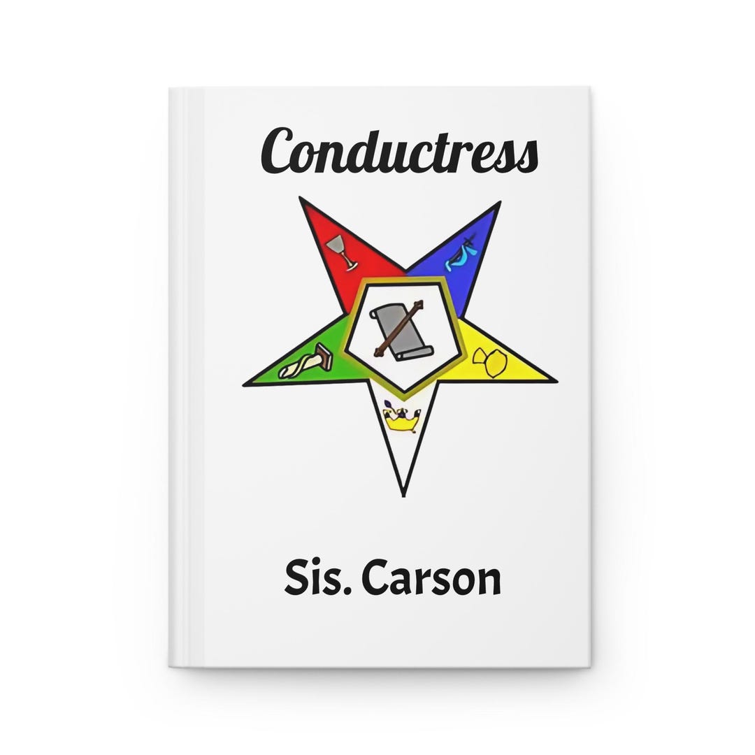 Order of the Eastern Star Conductress Journal, Custom Print Notepad ...