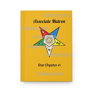 Order of the Eastern Star Associate Matron Journal, Custom Print ...