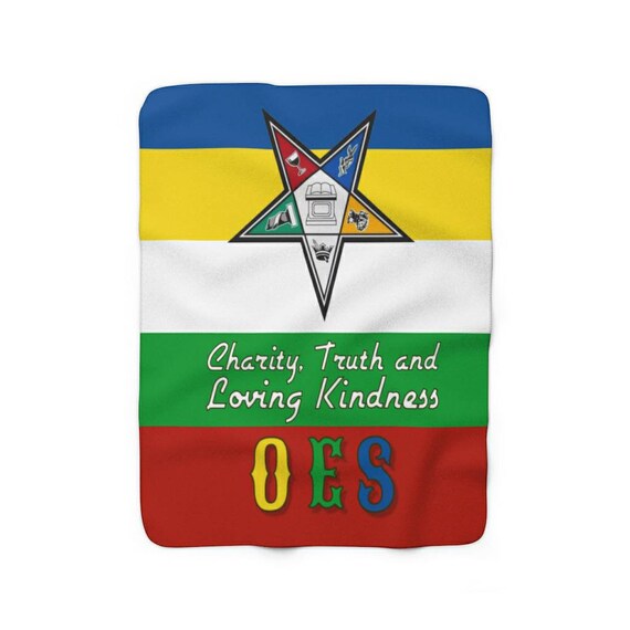 OES Sherpa Fleece Blanket Order of Eastern Star Throw Blanket | Etsy