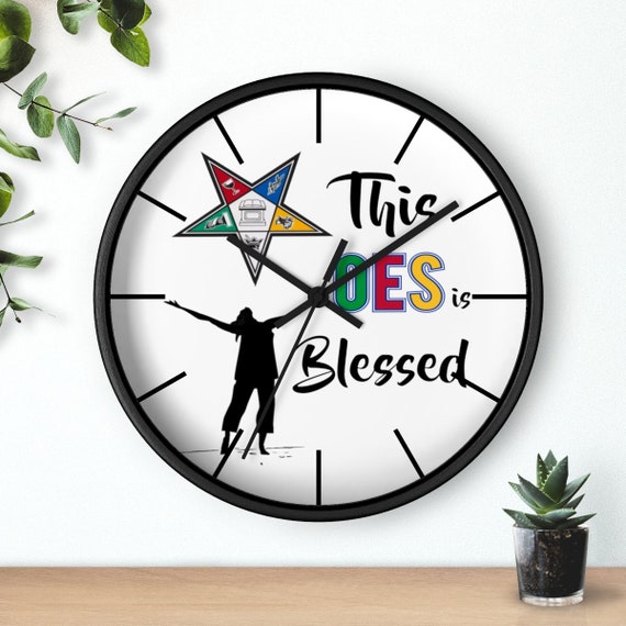 Order of Eastern Star Wall Clock OES 10 Round Clock. | Etsy