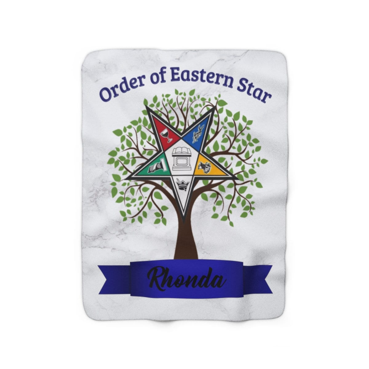 OES Sherpa Fleece Blanket Order of Eastern Star Throw Blanket - Etsy