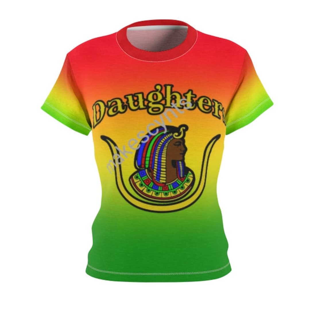 Daughters Tee, DOI Shirt Short Sleeve Shirt Red Gold Green - Etsy