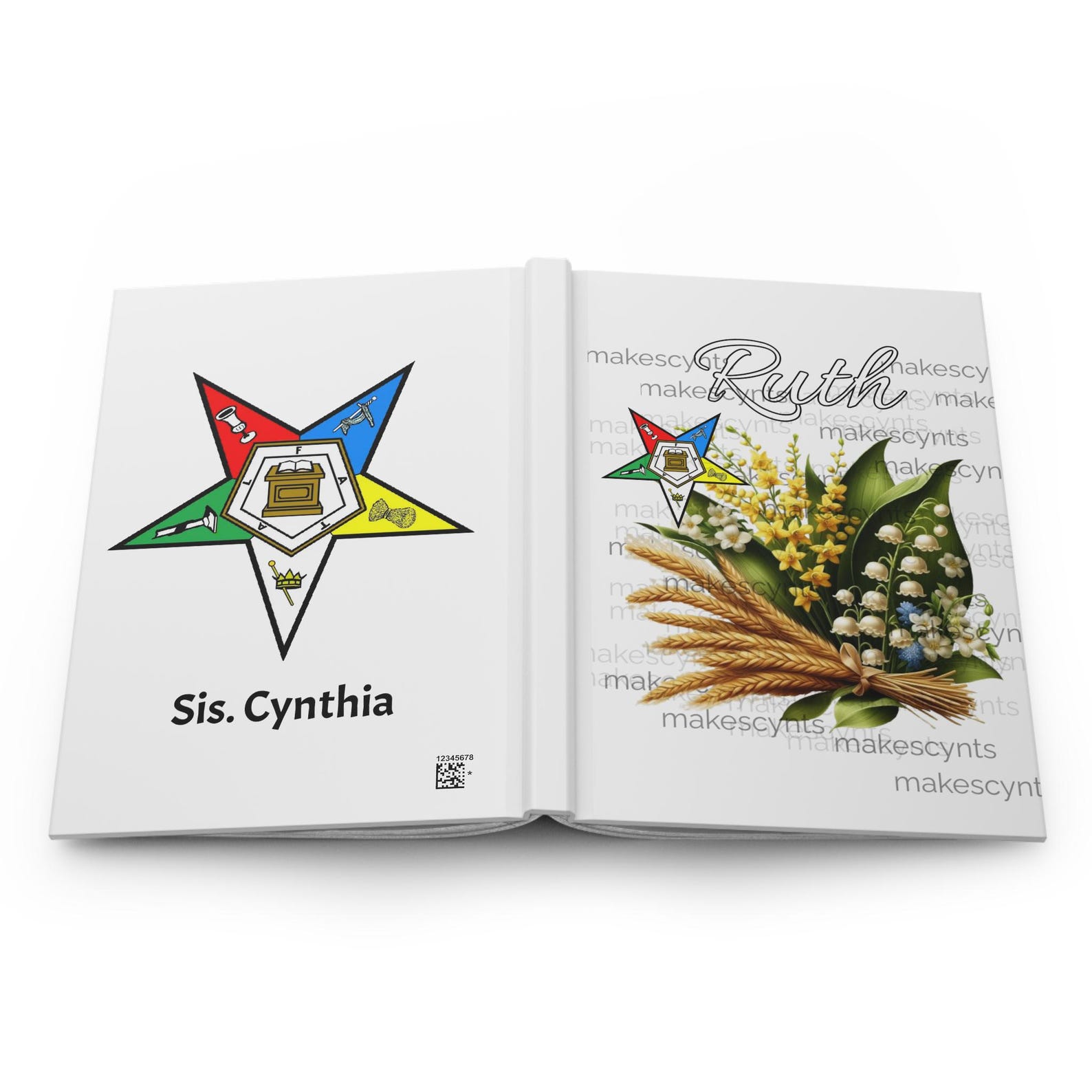 Order of the Eastern Star Point Journal, Ruth Custom Print Notepad - Etsy