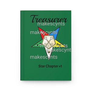 Order of the Eastern Star Treasurer Journal, Custom Print Notepad ...