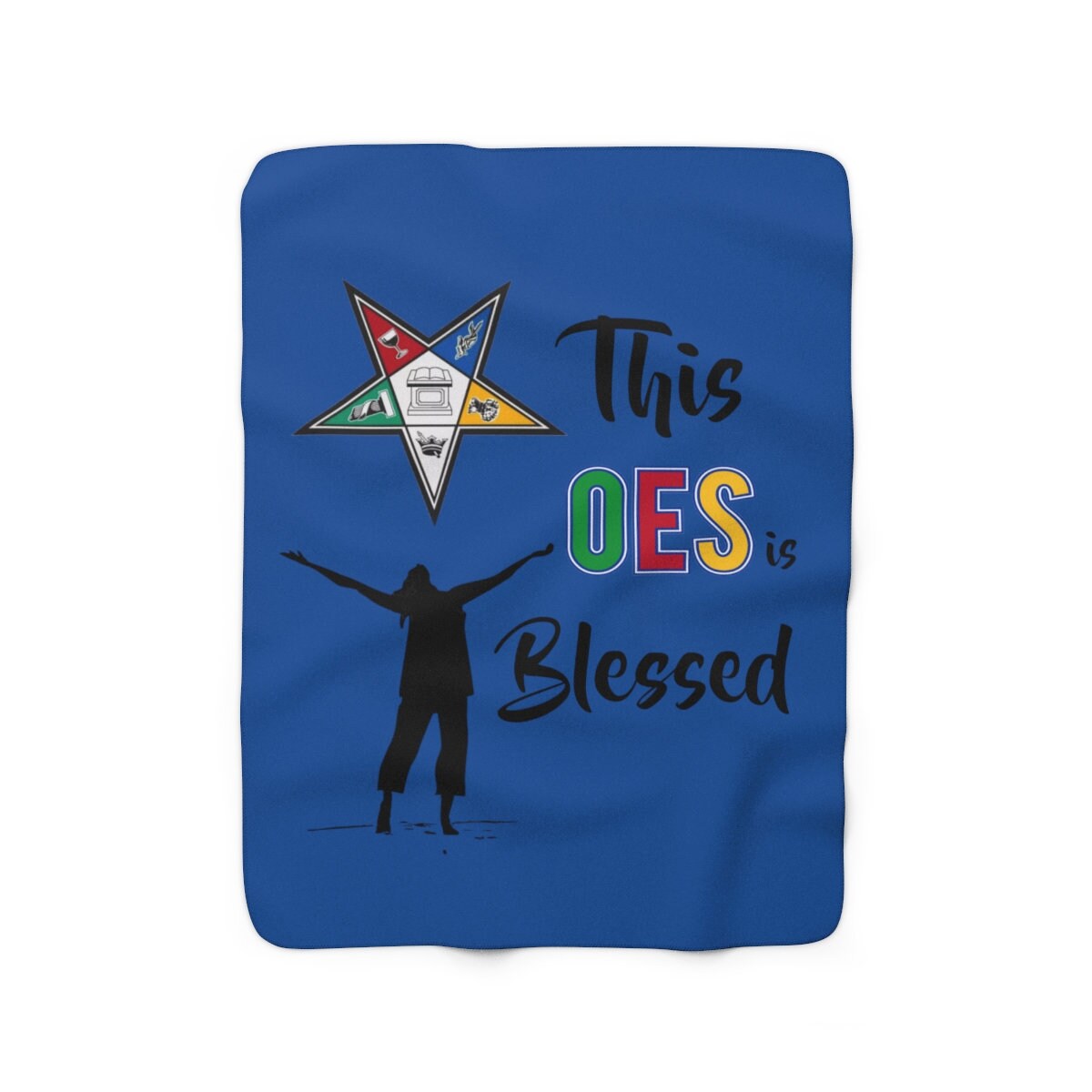OES Sherpa Fleece Blanket Order of Eastern Star Throw Blanket - Etsy