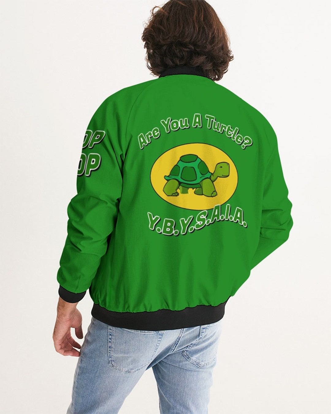 Are You A Turtle Bomber Jacket YBYSAIA Bloop Bloop - Etsy