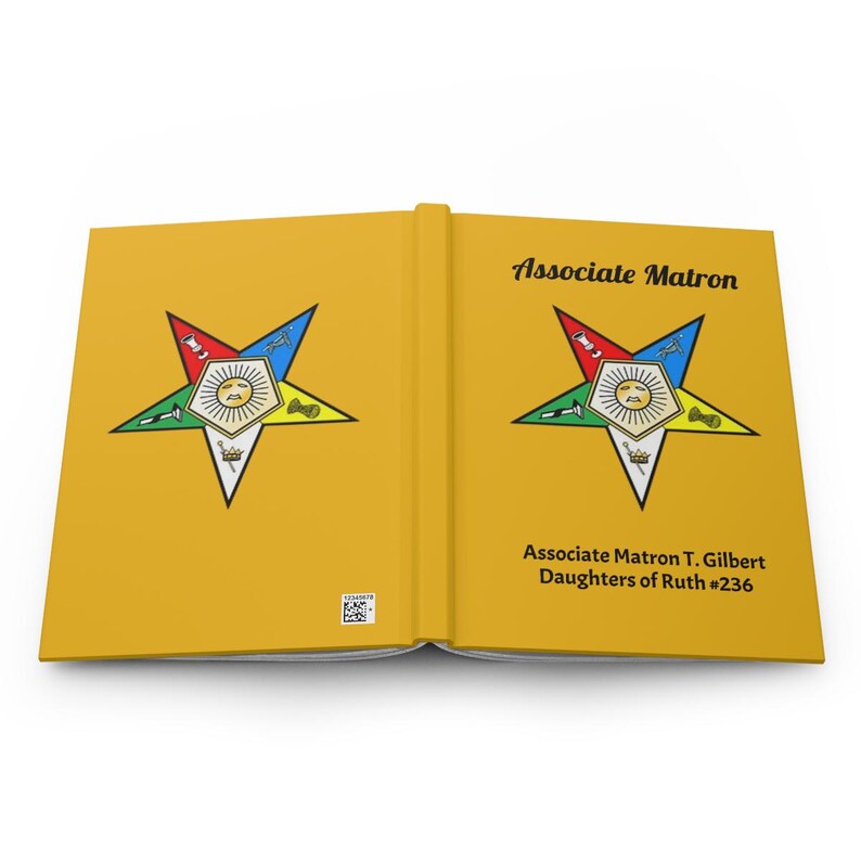 Order of the Eastern Star Associate Matron Journal, Custom Print ...