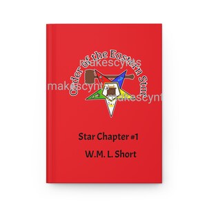 Order of the Eastern Star Worthy Matron Journal, Custom Print Notepad ...