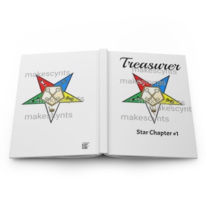 Order of the Eastern Star Treasurer Journal, Custom Print Notepad ...