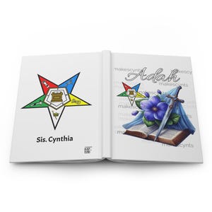 Order of the Eastern Star Point Journal, Adah Custom Print Notepad - Etsy