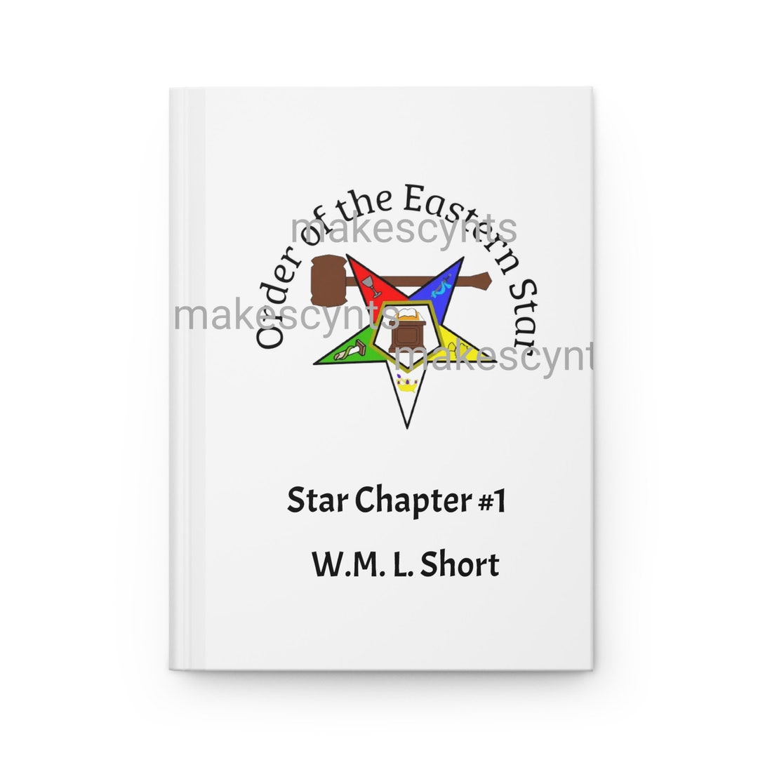 Order of the Eastern Star Worthy Matron Journal, Custom Print Notepad ...