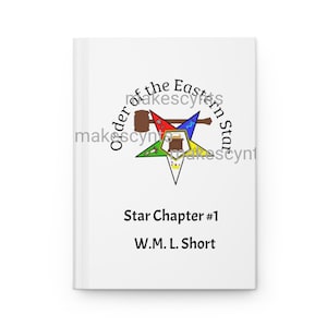 Order of the Eastern Star Worthy Matron Journal, Custom Print Notepad ...