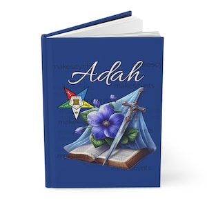 Order of the Eastern Star Point Journal, Adah Custom Print Notepad - Etsy