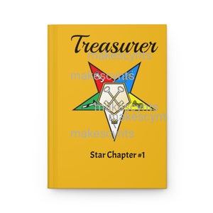 Order of the Eastern Star Treasurer Journal, Custom Print Notepad ...