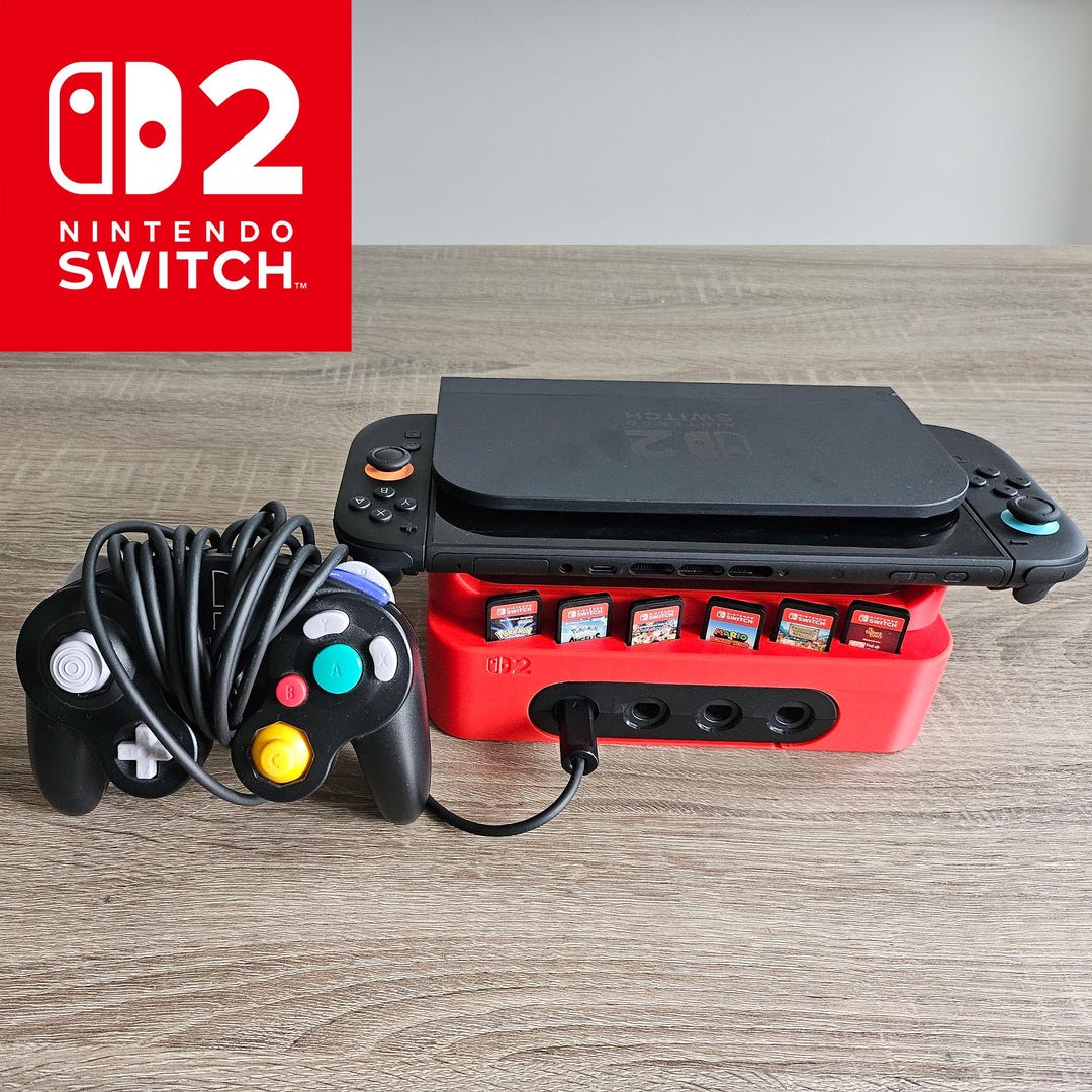 Nintendo Switch 2 Horizontal Stand for Dock & Gamecube Controller ...