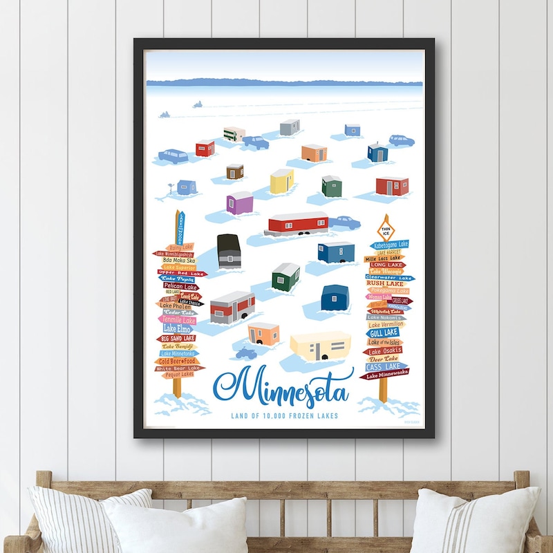 Minnesota Fish Poster - Etsy