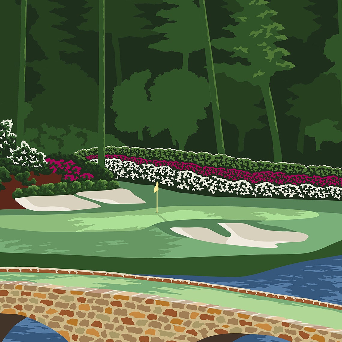 Augusta National, the Masters, Hole 12, Par 3, 155 Yards - Golden Bell ...