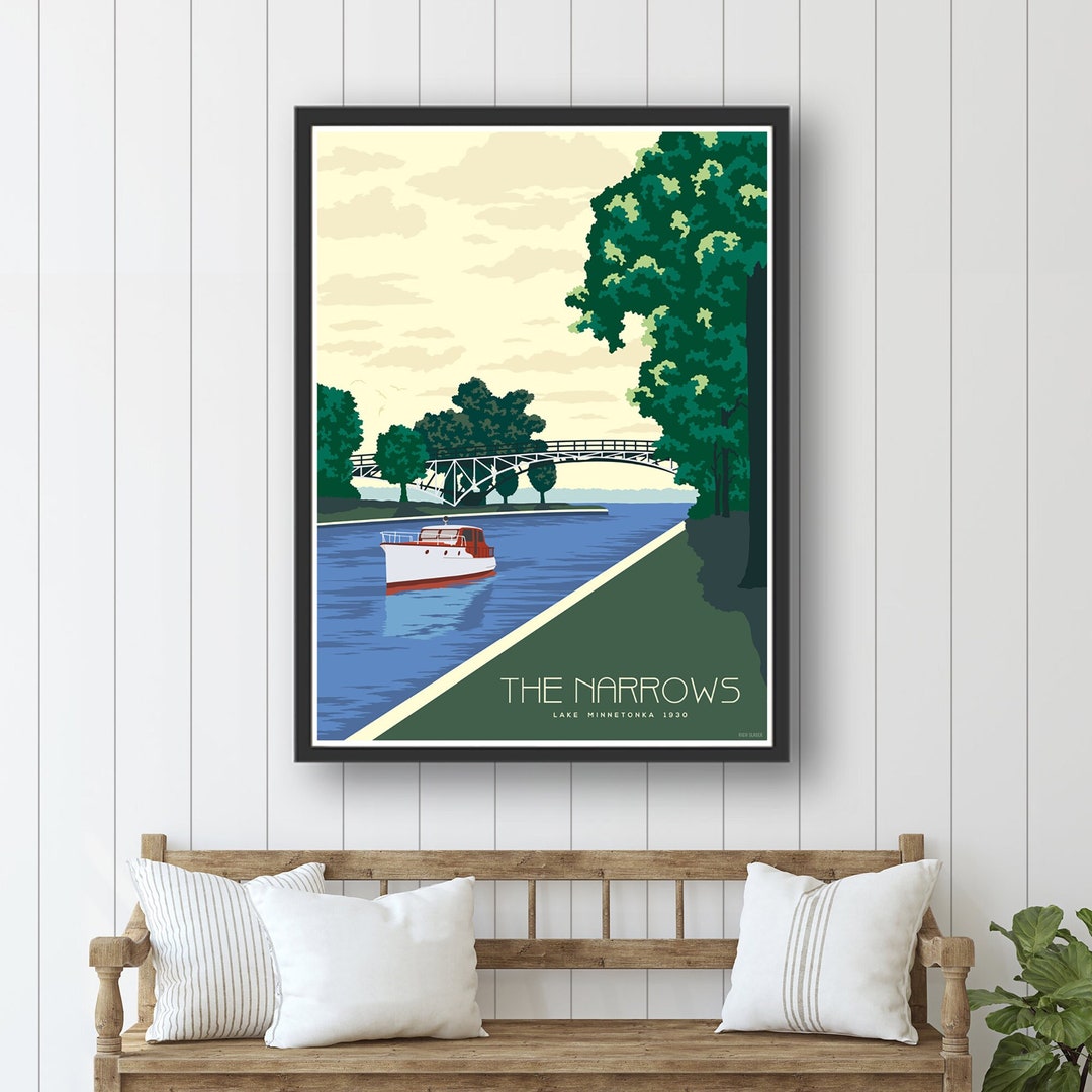The Narrows, Lake Minnetonka Poster by Rich Sladek (frame Not Included ...