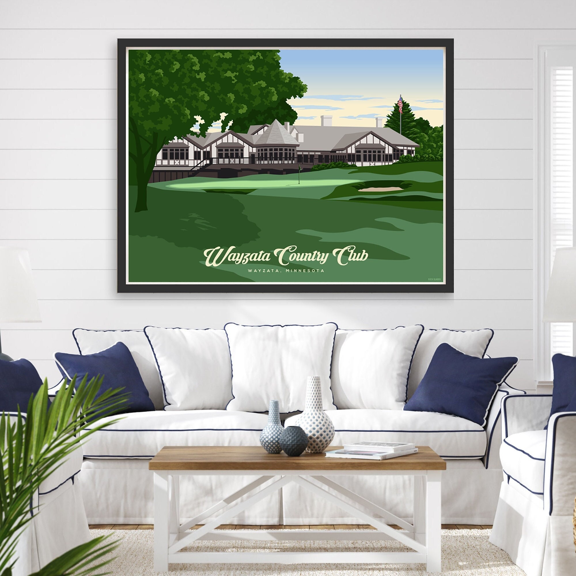 Wayzata Country Club, Hole No. 18 Poster by Rich Sladek frame Not ...