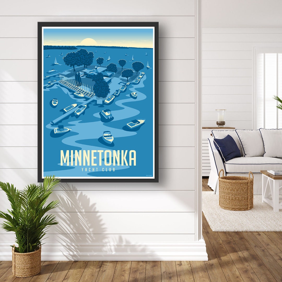 Minnetonka Yacht Club, Lake Minnetonka Poster by Rich Sladek (frame Not ...