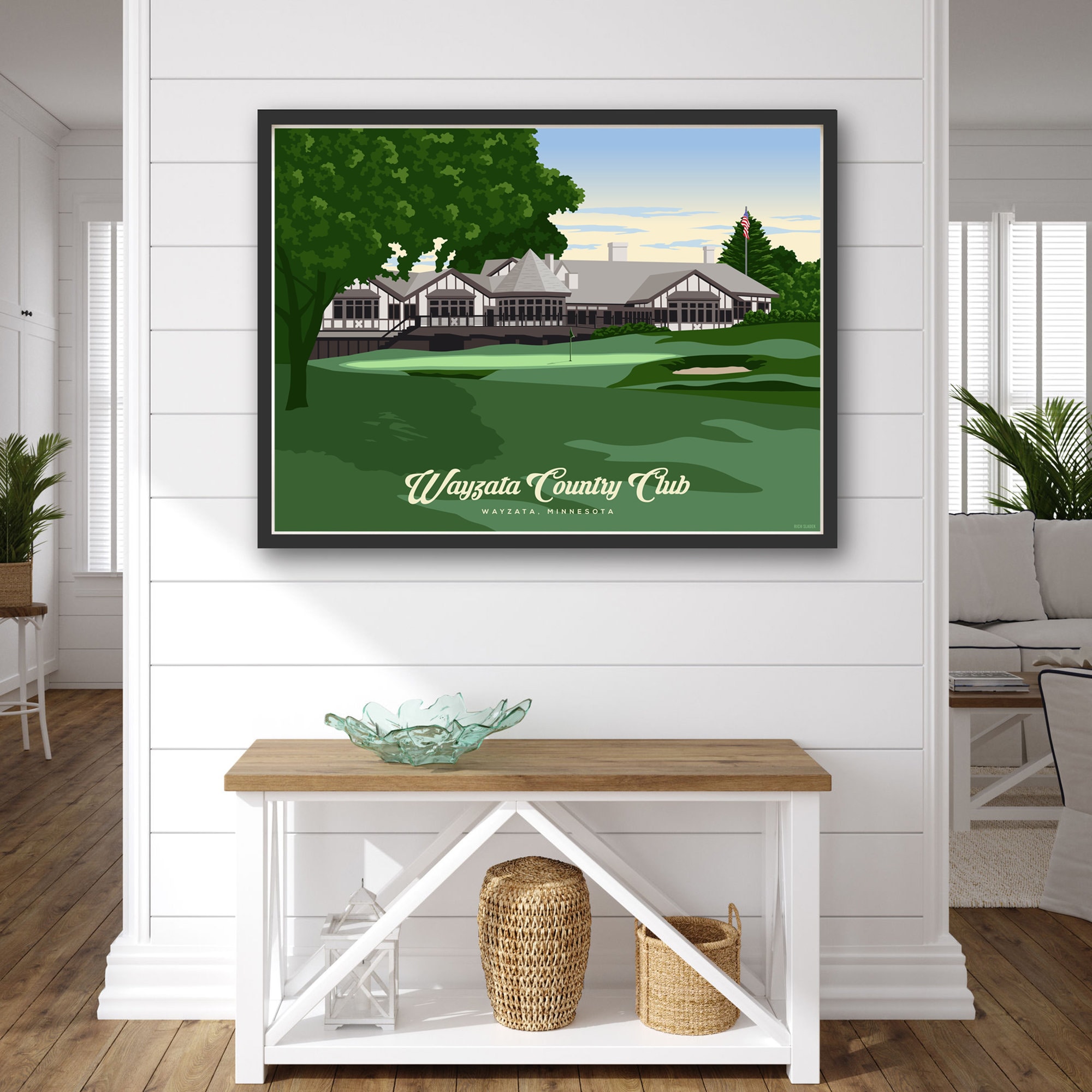 Wayzata Country Club, Hole No. 18 Poster by Rich Sladek frame Not ...